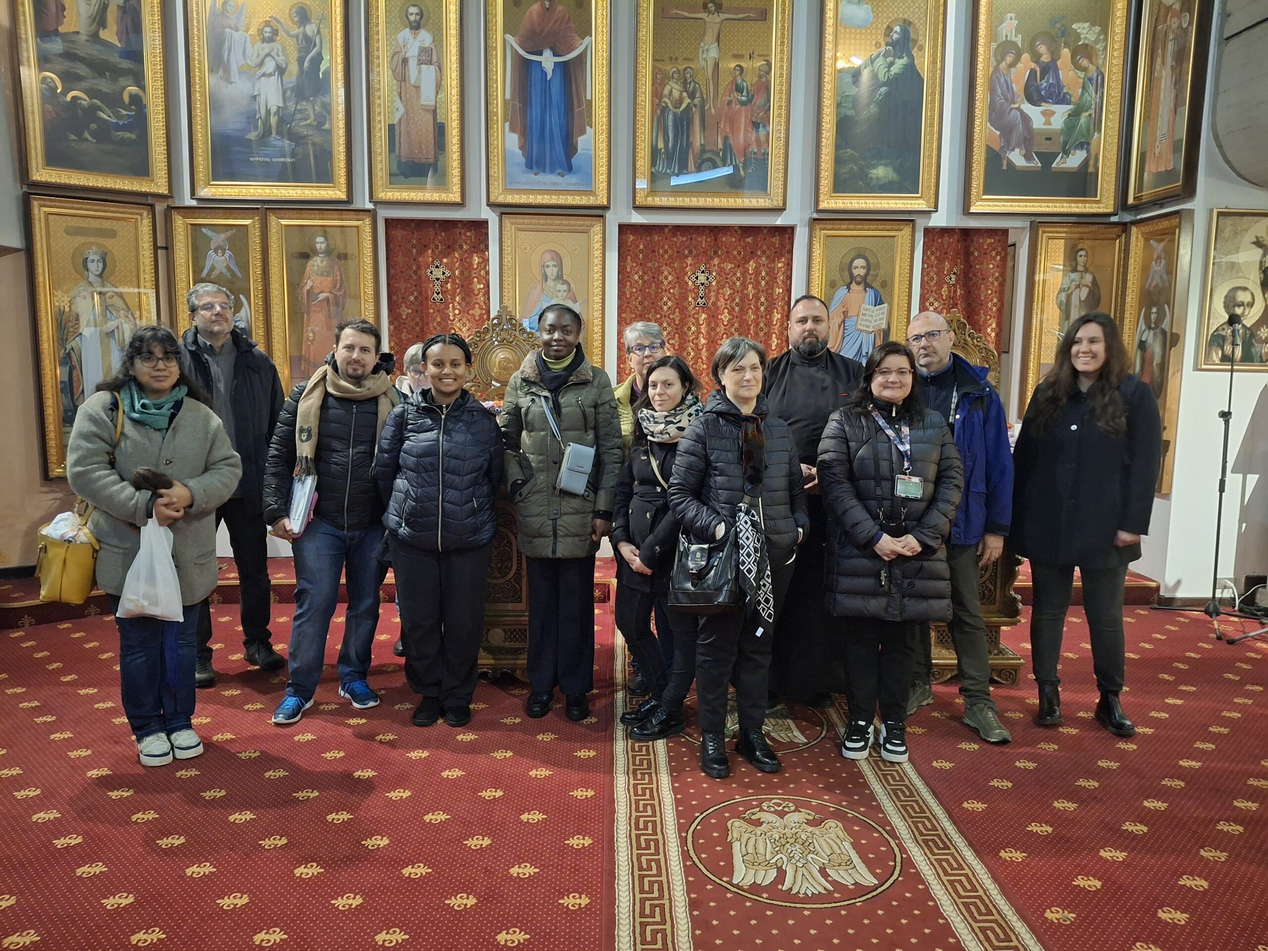 Migrantour Bergamo includes a stop at the Romanian Orthodox Church